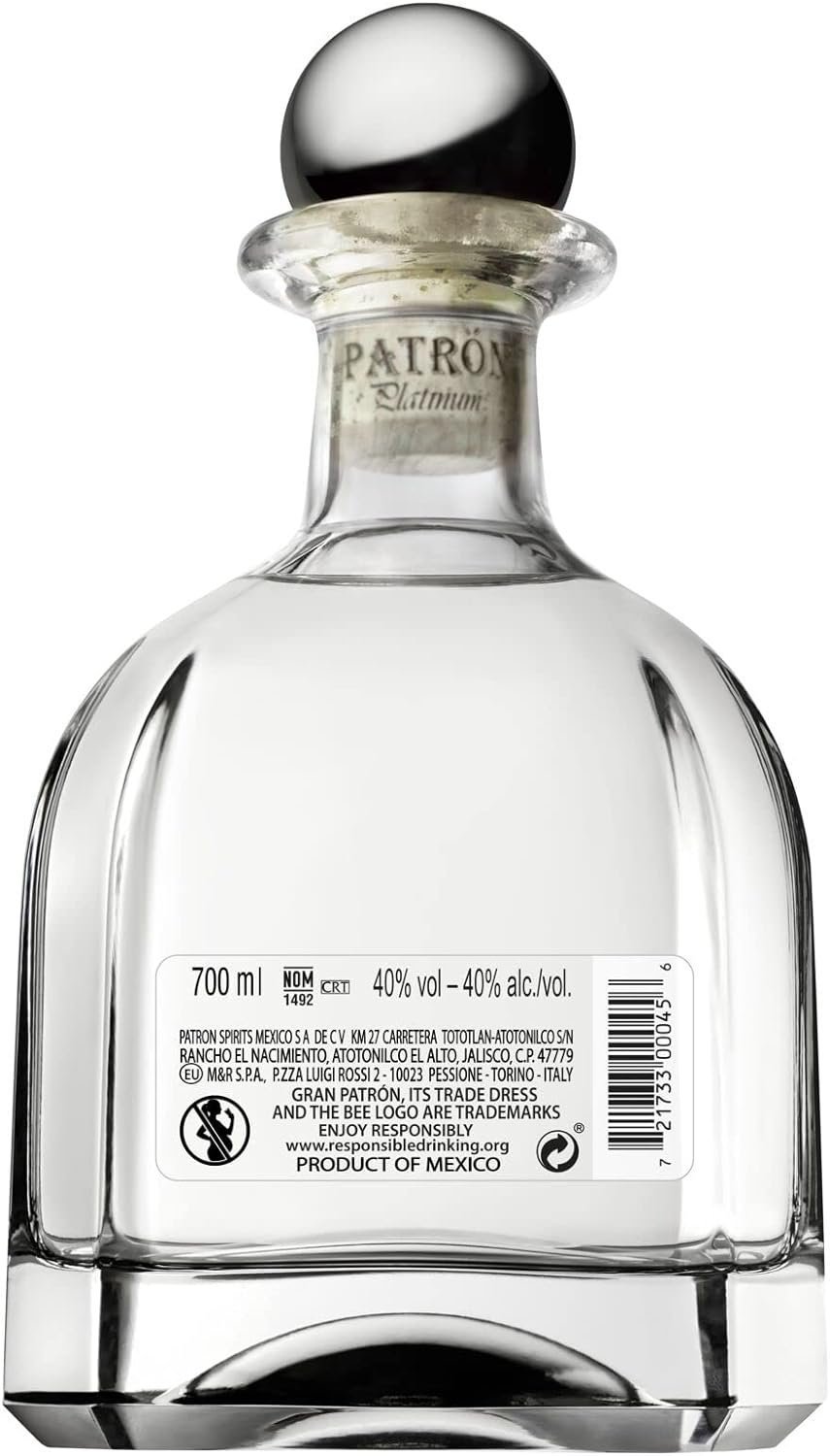 Gran PATRÓN Platinum Ultra-Premium Tequila, Made from the Finest 100% ...